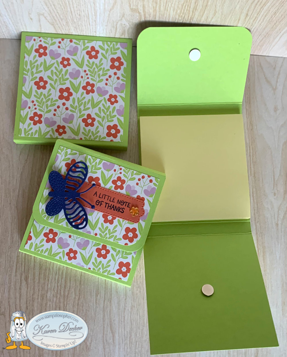 Party Favor - Post It Note Holder - Stampalosopher